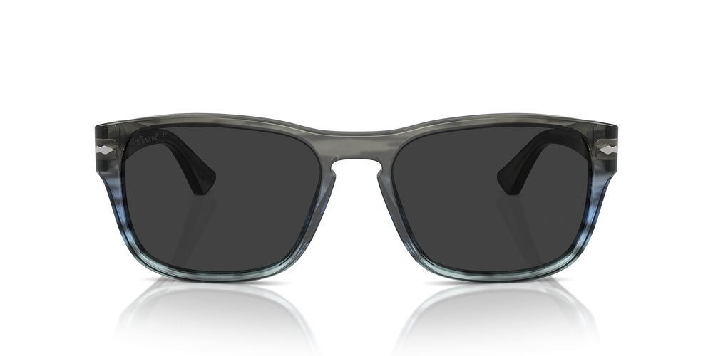 Persol PO3341S with Striped Grey Gradient Blue Frame and Grey Lenses ...