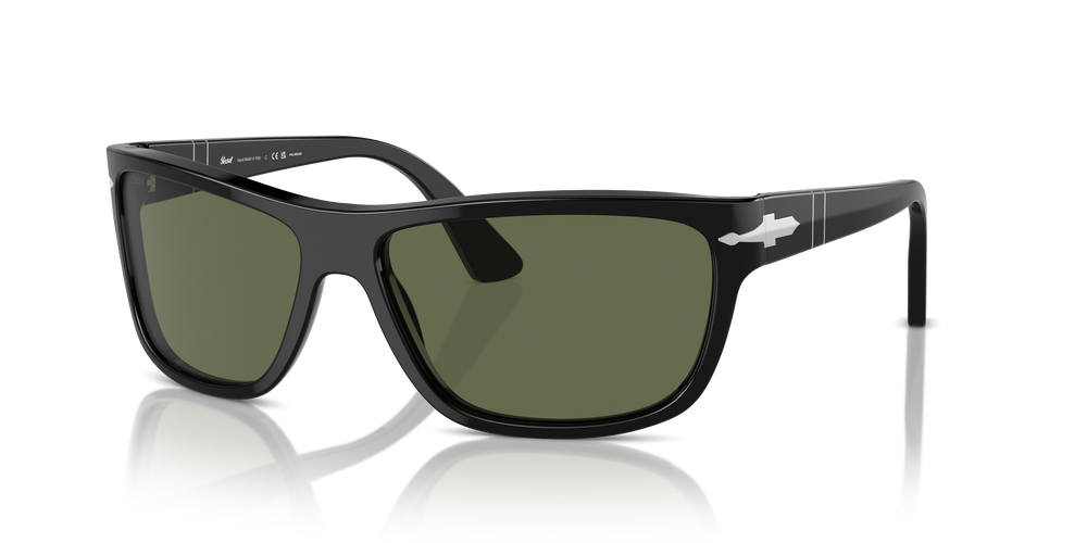 Persol PO3342S with Black Frame and Green Lenses | Persol® BM